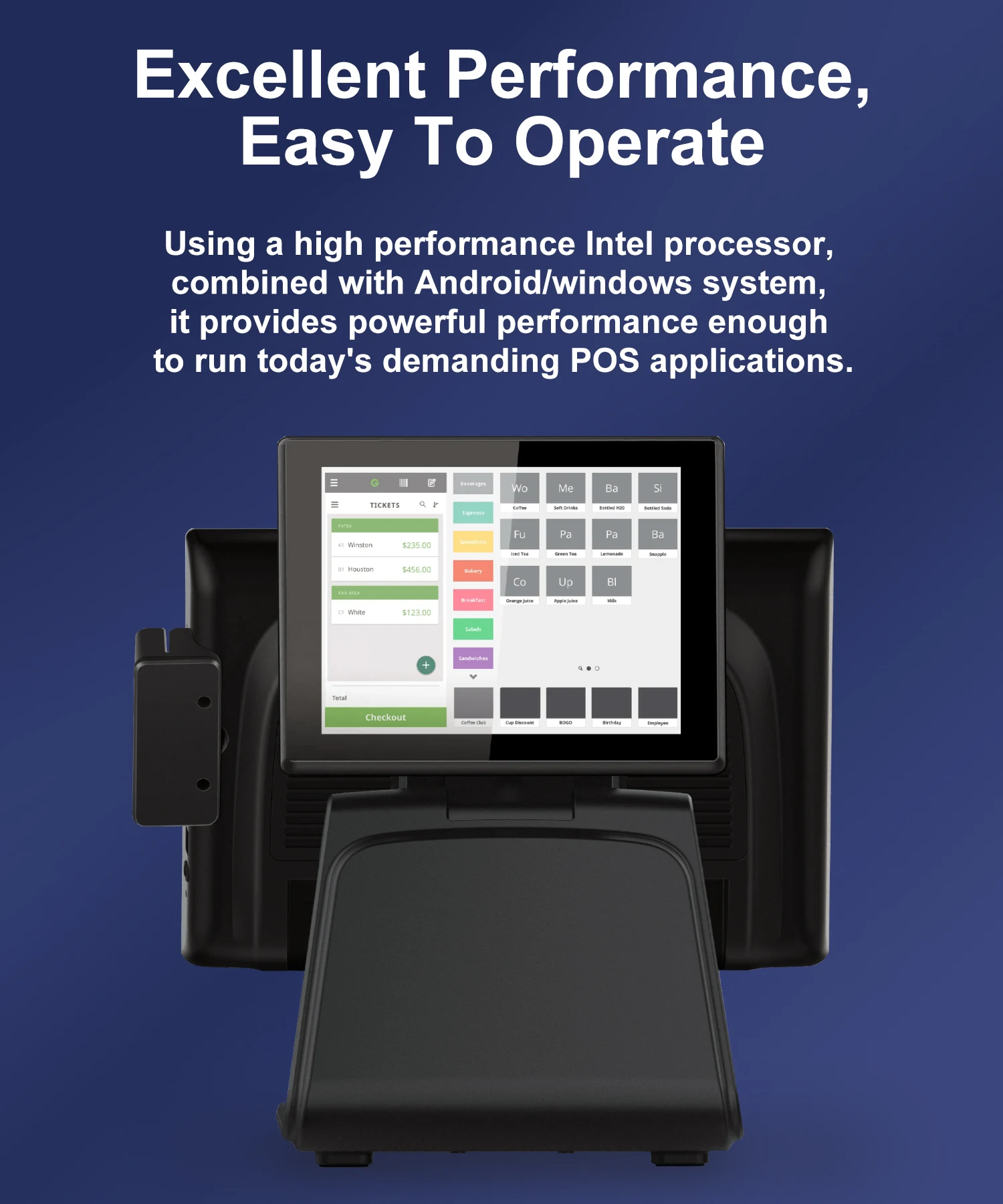 Micropos15.6Inch Tablet Dual TouchScreen Cash Register All in One ...