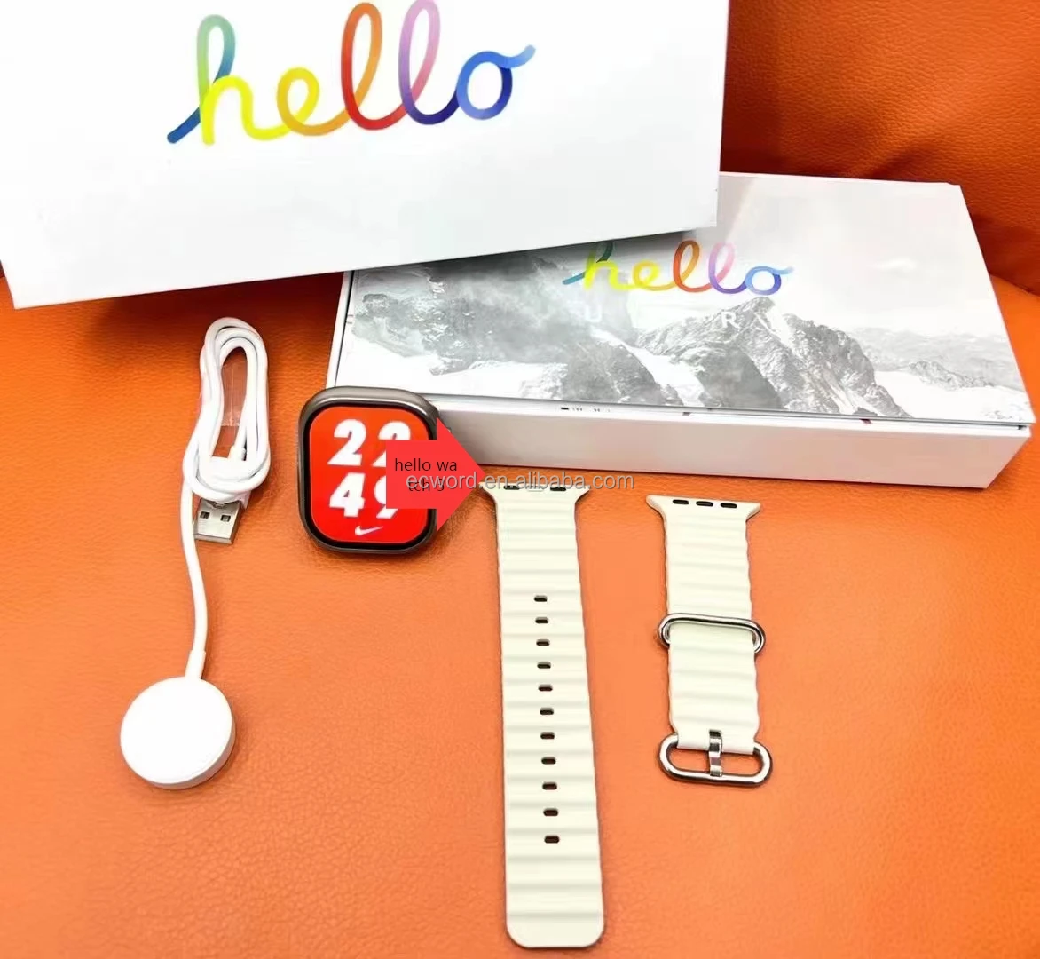 Hello Watch 3 Smart Watch 8 Ultra Sport Fitness Tracker 4gb Storage ...