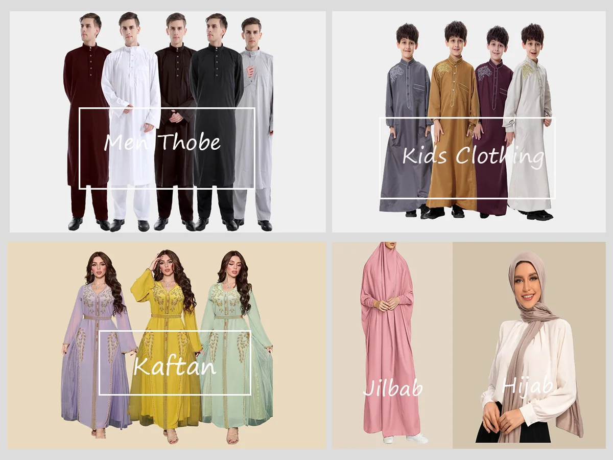 Hot Selling One Set Clothes Women Muslim Kimono Arabic Muslim Women ...