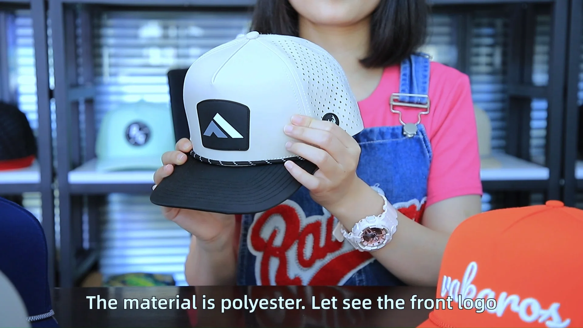 Custom 5 Panel Rubber Pvc Logo Baseball Cap Waterproof Laser Cut Hole ...