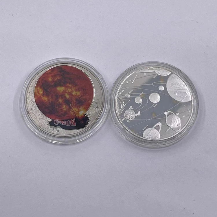 Metal Crafts Solar System Silver Coins - Custom Collectibles