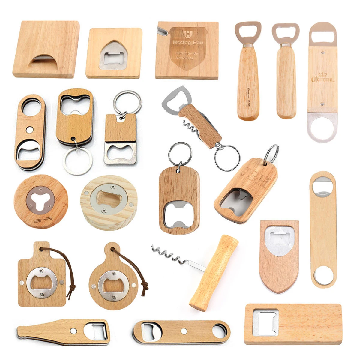 Custom Wood Beer Bottle Opener - Promotional Gift IDEA GIFT