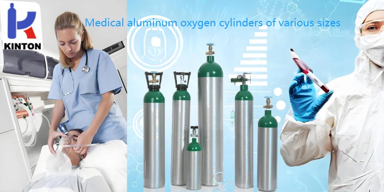 Kinton2024 Portable Medical Oxygen Cylinder CGA870 DOT Standard ...