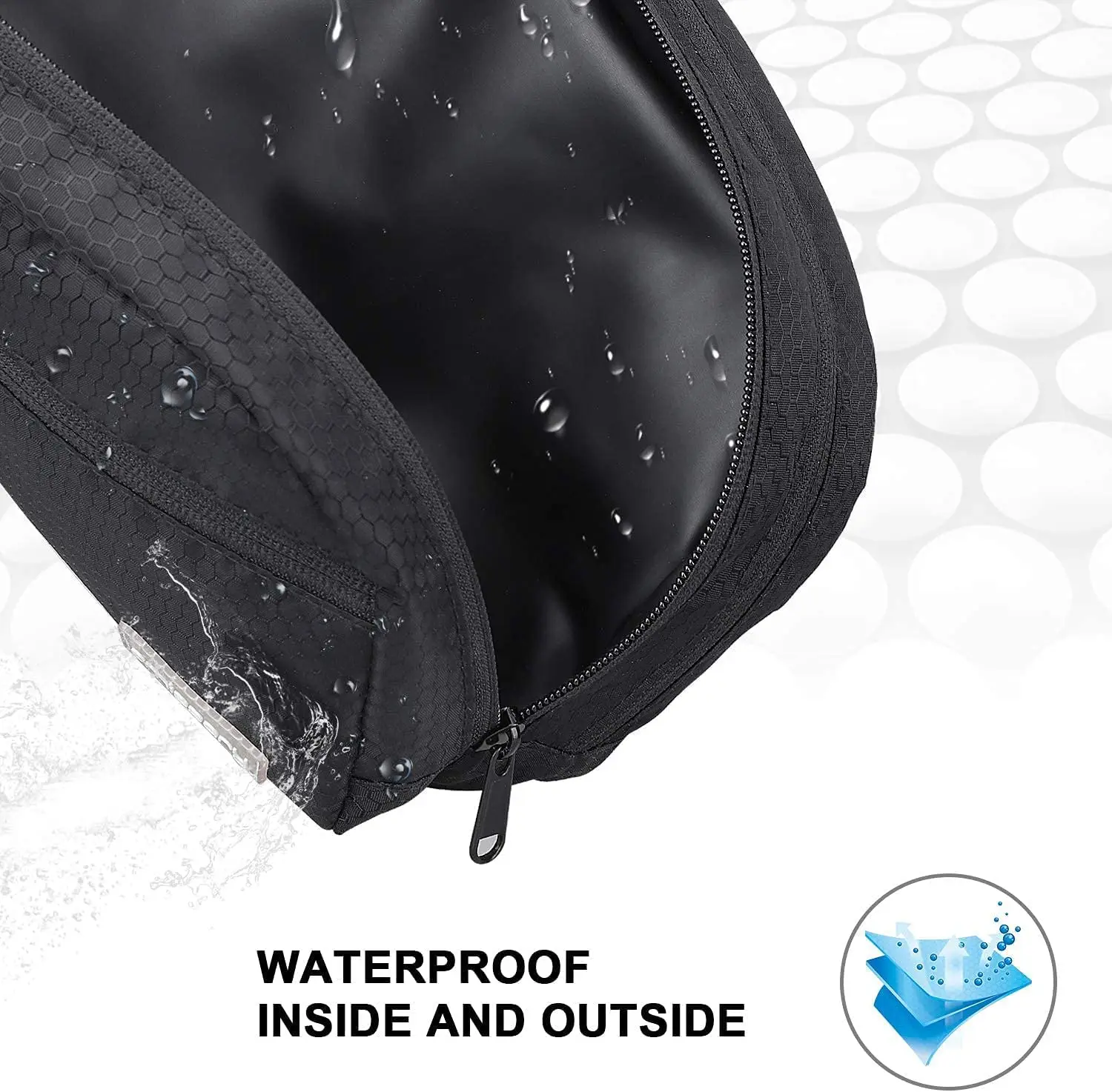 Gelory Men's Toiletry Organizer Large Waterproof Shower Bag Travel ...