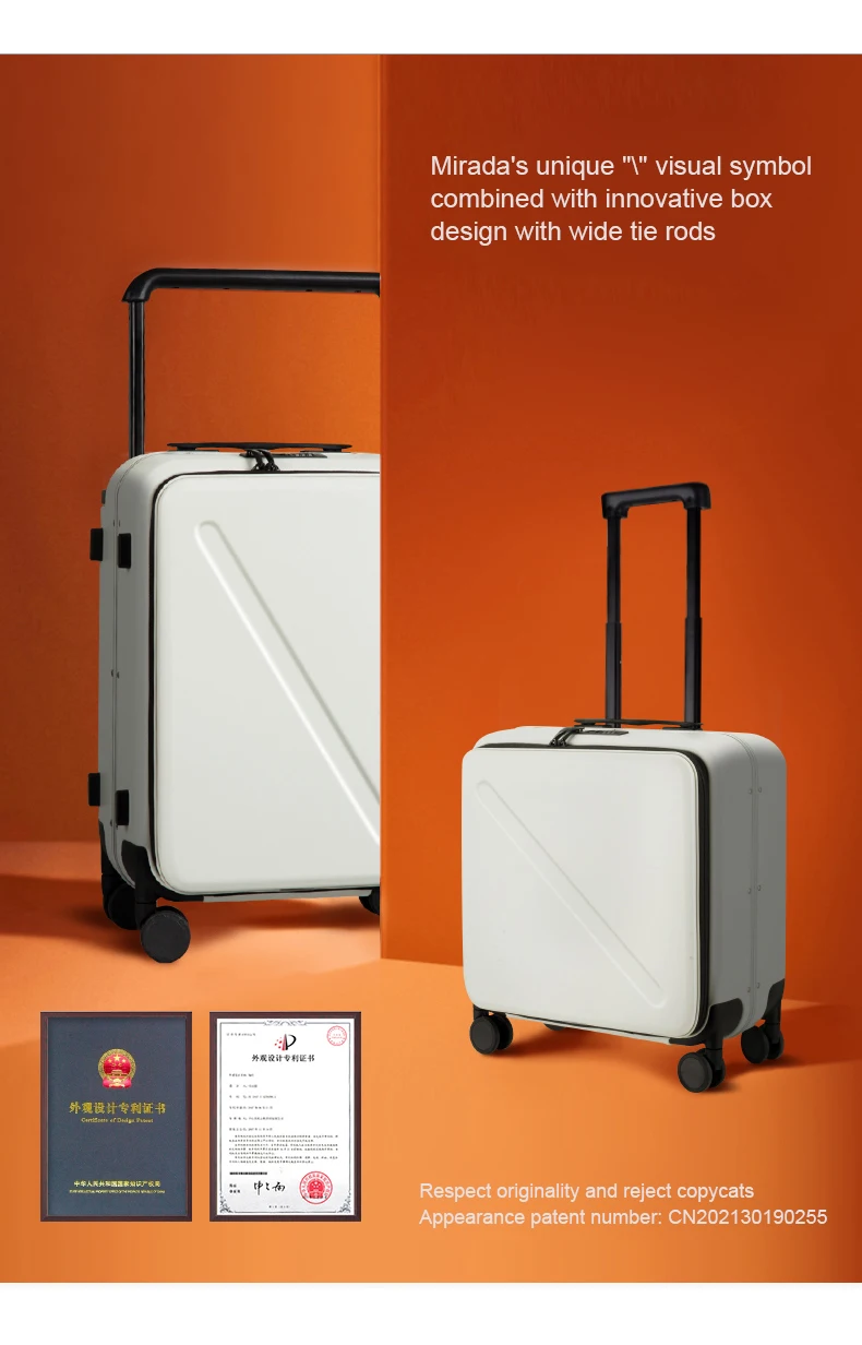 Milada Designer Wide Aluminum Trolley Spinner Travel Suitcase Zip Pc ...