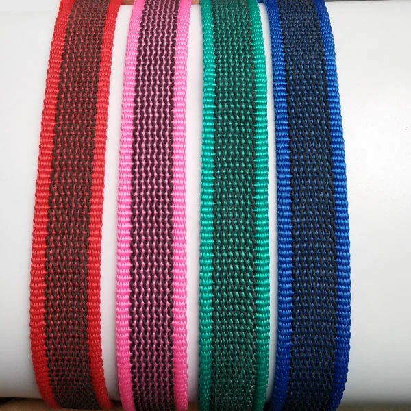 Dog Leash Webbing With Rubberized Thread Nylon Non-slip Anti-slip Grip ...