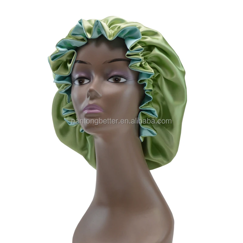 New Colors Women Satin Bonnet Wholesale Adjustable Double Sided Silky ...