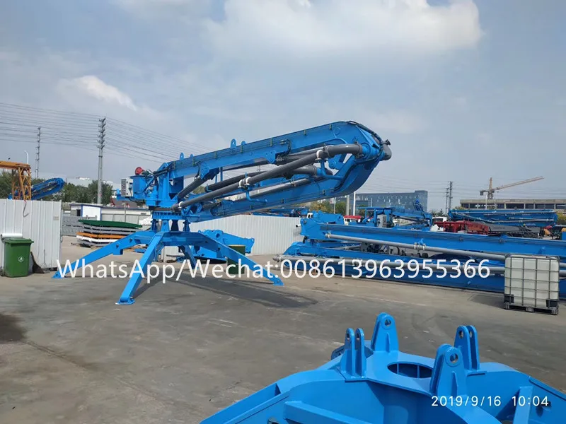 Concrete Placing Boom Concrete Distributor 3-stage Roll Type Remote ...