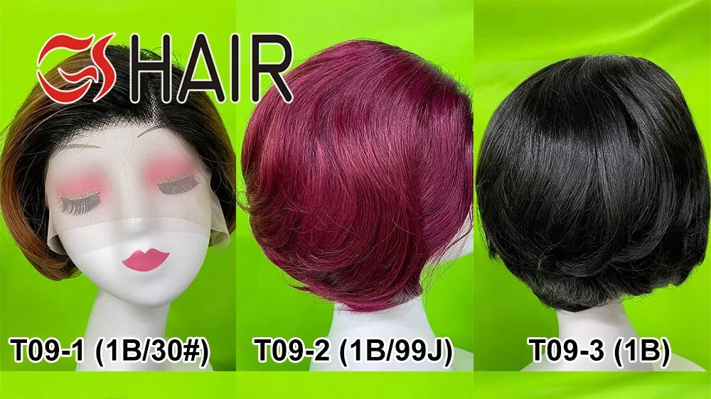 Gshair Perruque Brazilian Short Pixie Cut Wig For Black Women Human ...