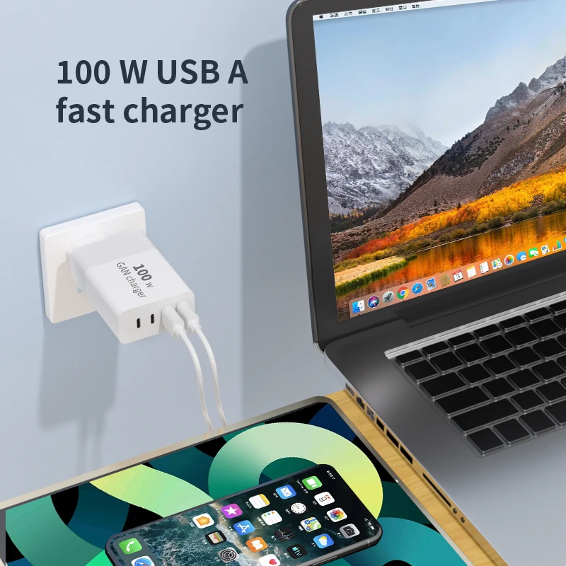 Top Seller 2023 Dual Pd Gan 100w Wall Charger Pcb Diy Usb C 10a Fast ...