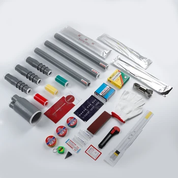 High Voltage Cold Shrink Cable Terminal Head 35kv Indoor Three-core ...