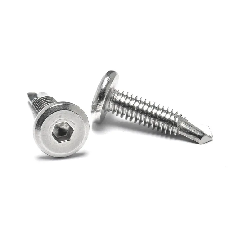 Stainless Steel Flat Head Hex Drive Self Driving Stainless Steel Self ...