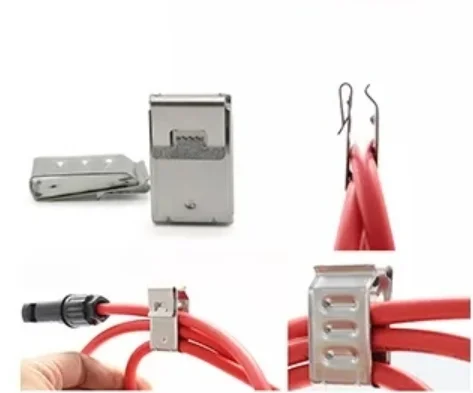 18*32mm 304 Stainless Steel Solar Pv Cable Wire Clip Cable Clips For ...