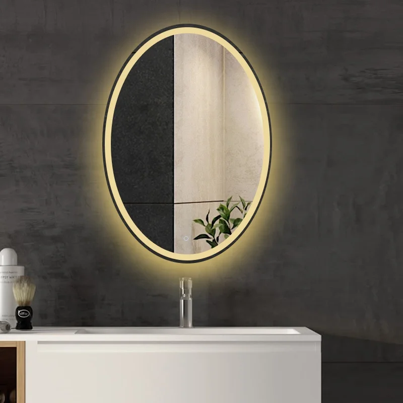 Rectangular Mounted Led Mirror Lighting For Bathroom Wall Mirror With ...