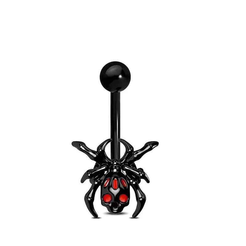 Spider Navel Ring Puncture Navel Ring Eyebrow Nail Ear Bone Nail Lip ...
