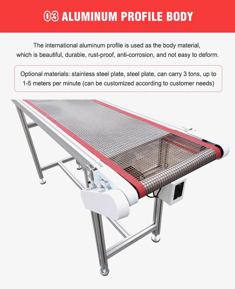 Heat Resistant Wire Mesh Conveyor System - Stainless Steel