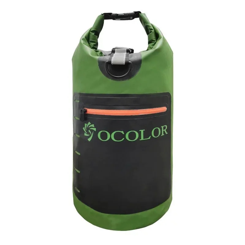 Manufacture New Style 500d Pvc Tarpaulin 20l Waterproof Ocean Backpack Dry Sack Bag With 2 ...