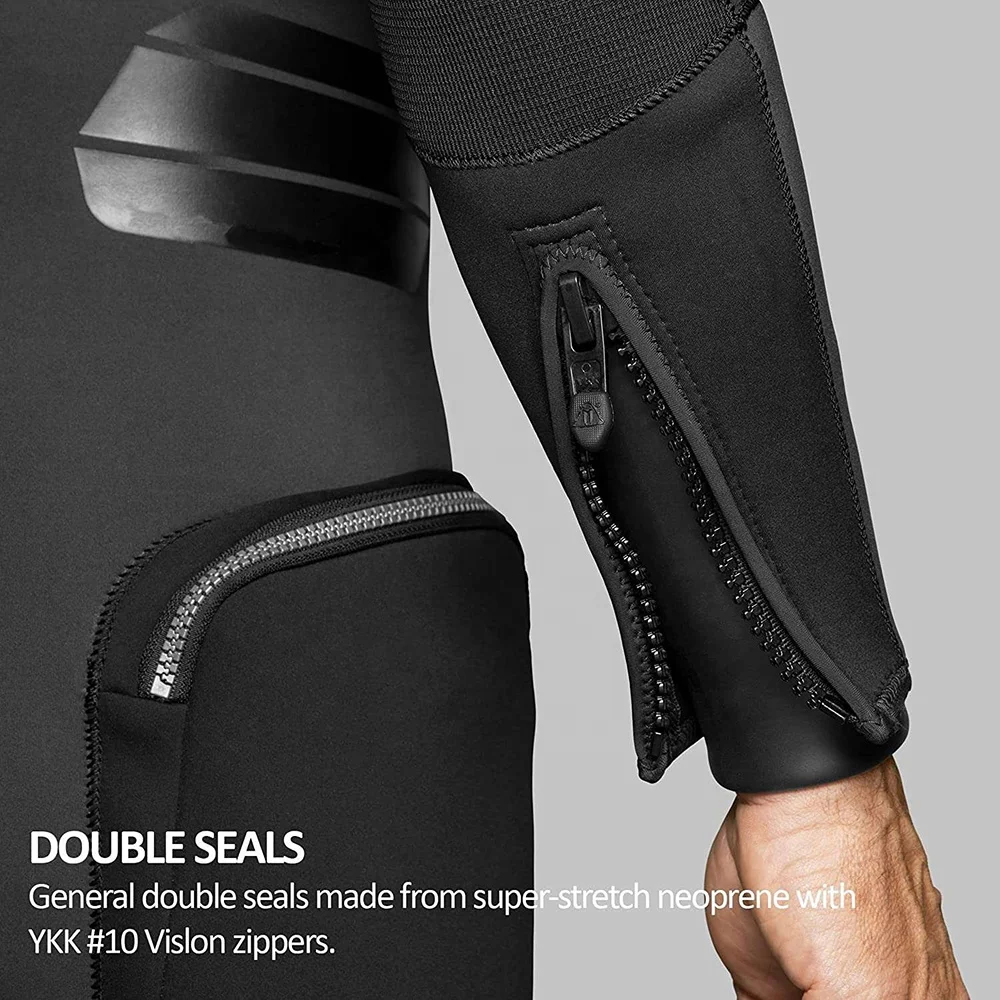 Mens 5mm Front Zip Diving Snorkeling Surfing Swimming Suit Wetsuit ...