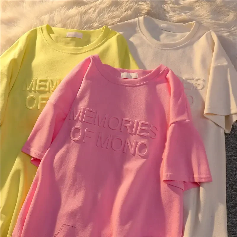 OEM Embossing Printing Clothes Logo Design Service Cotton Tshirt Custom ...