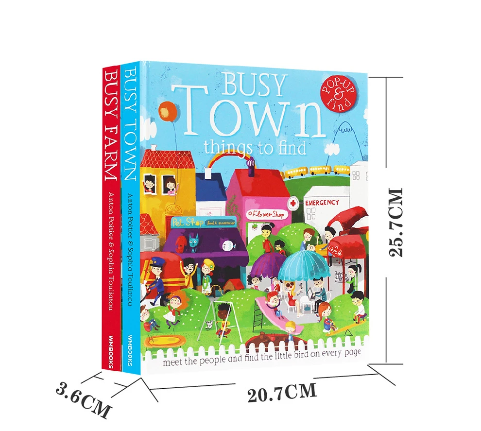 Colorful High Quality Costom Printed Cardboard Baby English 3d Books ...