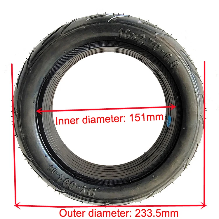 10 Inch 10x2.7-6.5 Solid Tyre For Electric Scooter Balance Car 10 Inch ...