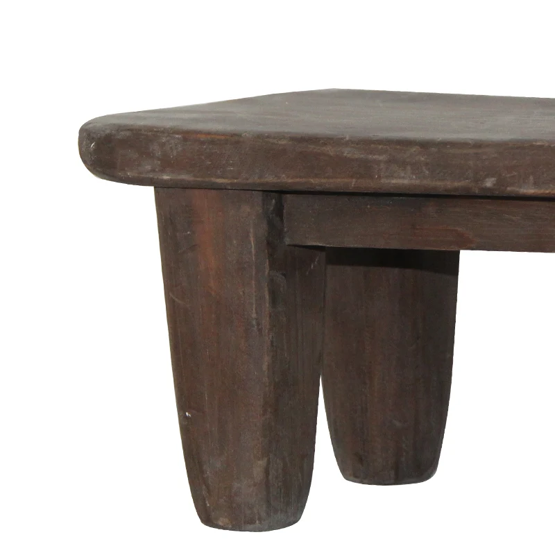 Artmade Rustic Wooden Step Stool Sturdy Step Small Bench Solid Wood ...