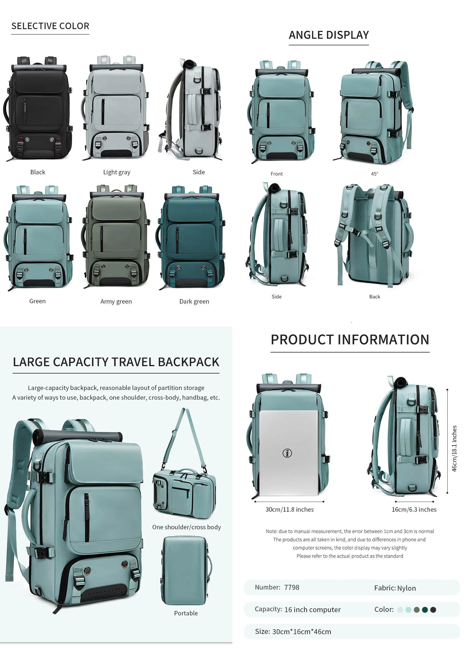 Factory Wholesale High Quality Rucksack With Separate Shoe Bag Outdoor ...