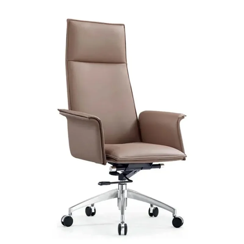 Modern Luxury High Back Ergonomic Brown Manager Executive Leather ...