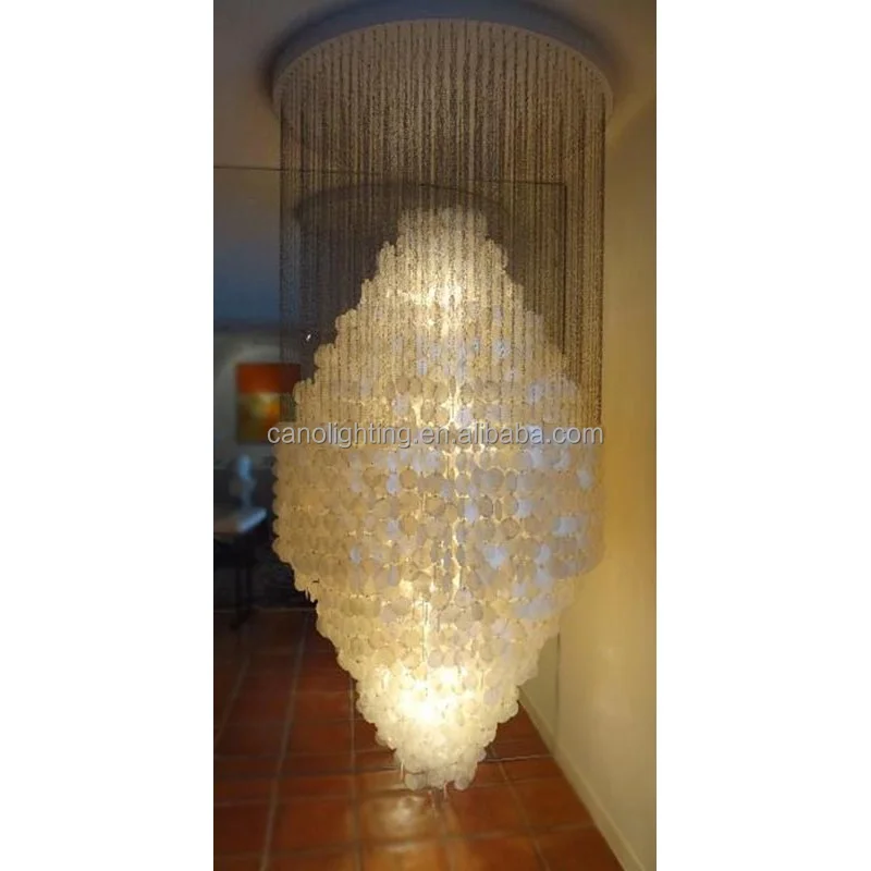 Modern Indoor Lighting - Elegant Sea Shell Pendant Lamp