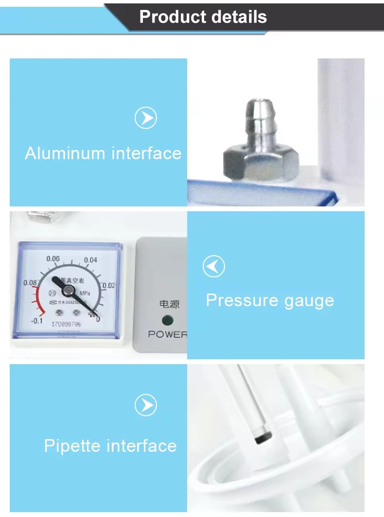 Medical Surgical Vacuum Pump Aspirator Apparatus Portable Electric ...