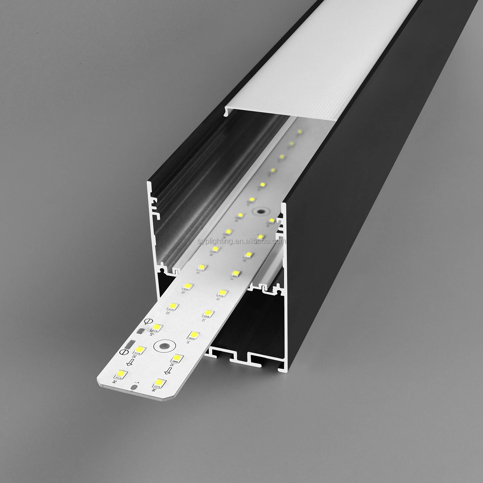 U Shape Led Profile Suspended Aluminum Led Linear Light For Office Home ...