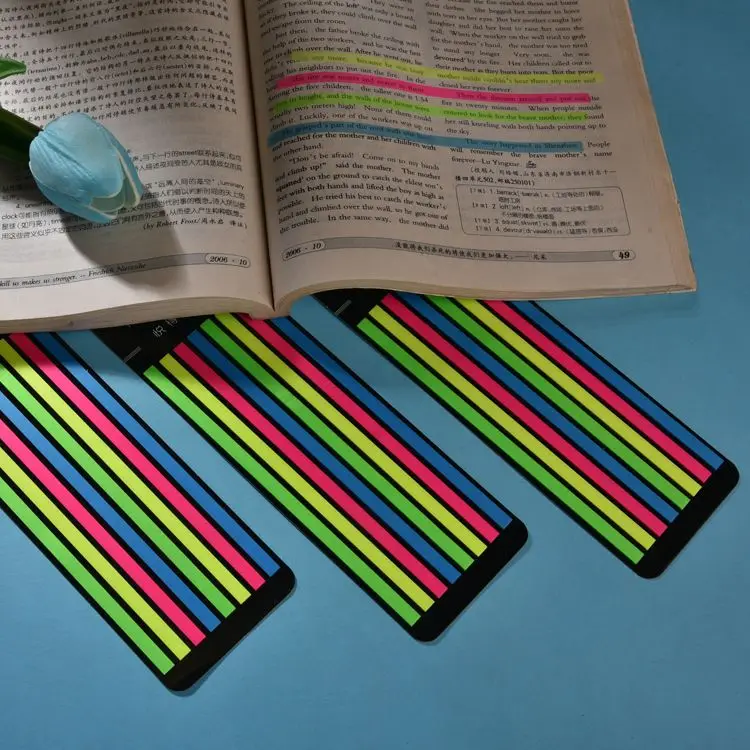 Custom Stationery Long Colorful Index Tabs Fancy Transparent Sticky ...