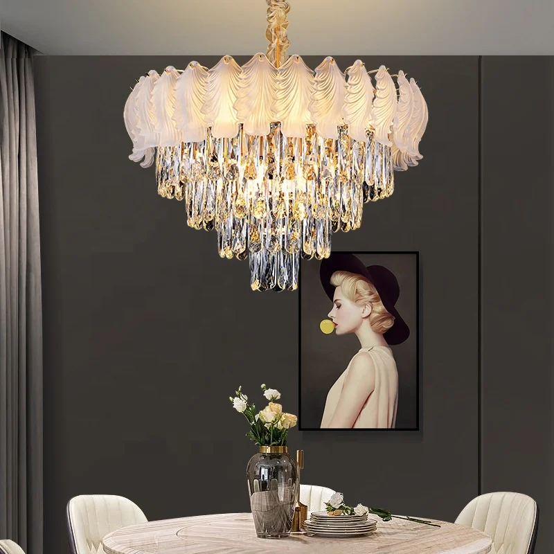 Modern Luxury Ceiling Decorative Lighting K9 Crystal Led Chandelier ...
