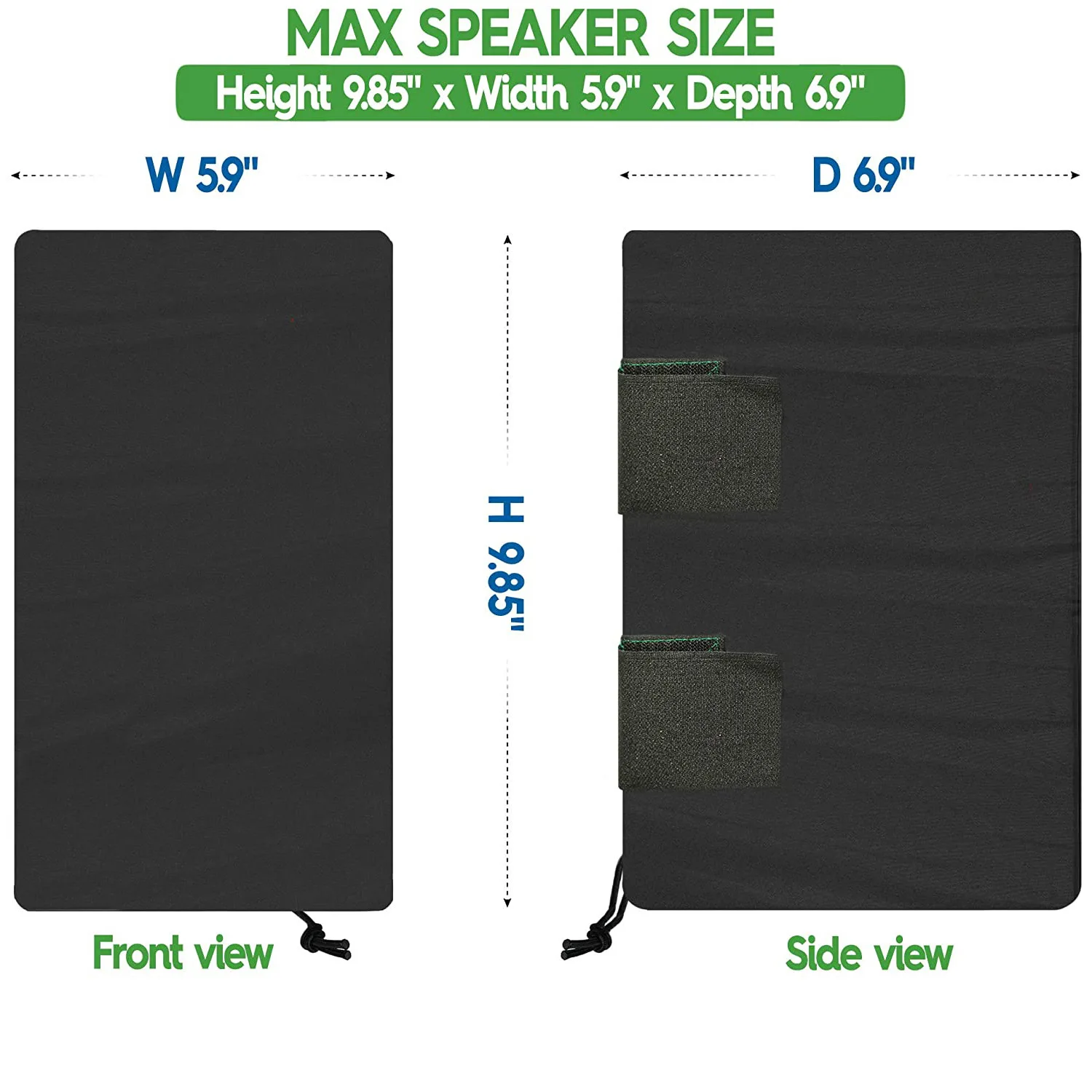 Waterproof 600D Speaker Dust Cover - Outdoor Protection