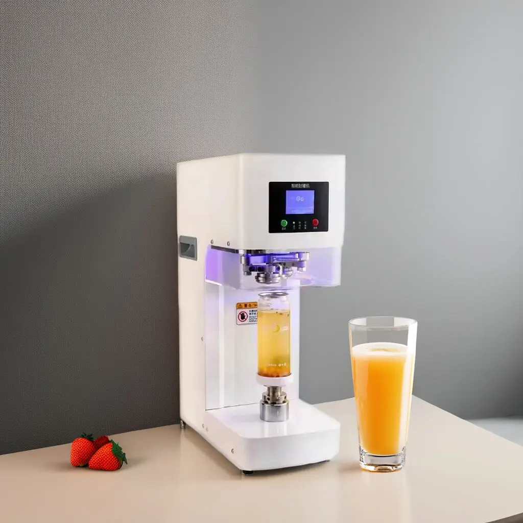 Electric Semi-Automatic Soda Can Sealing Machine POP Beverage Can ...