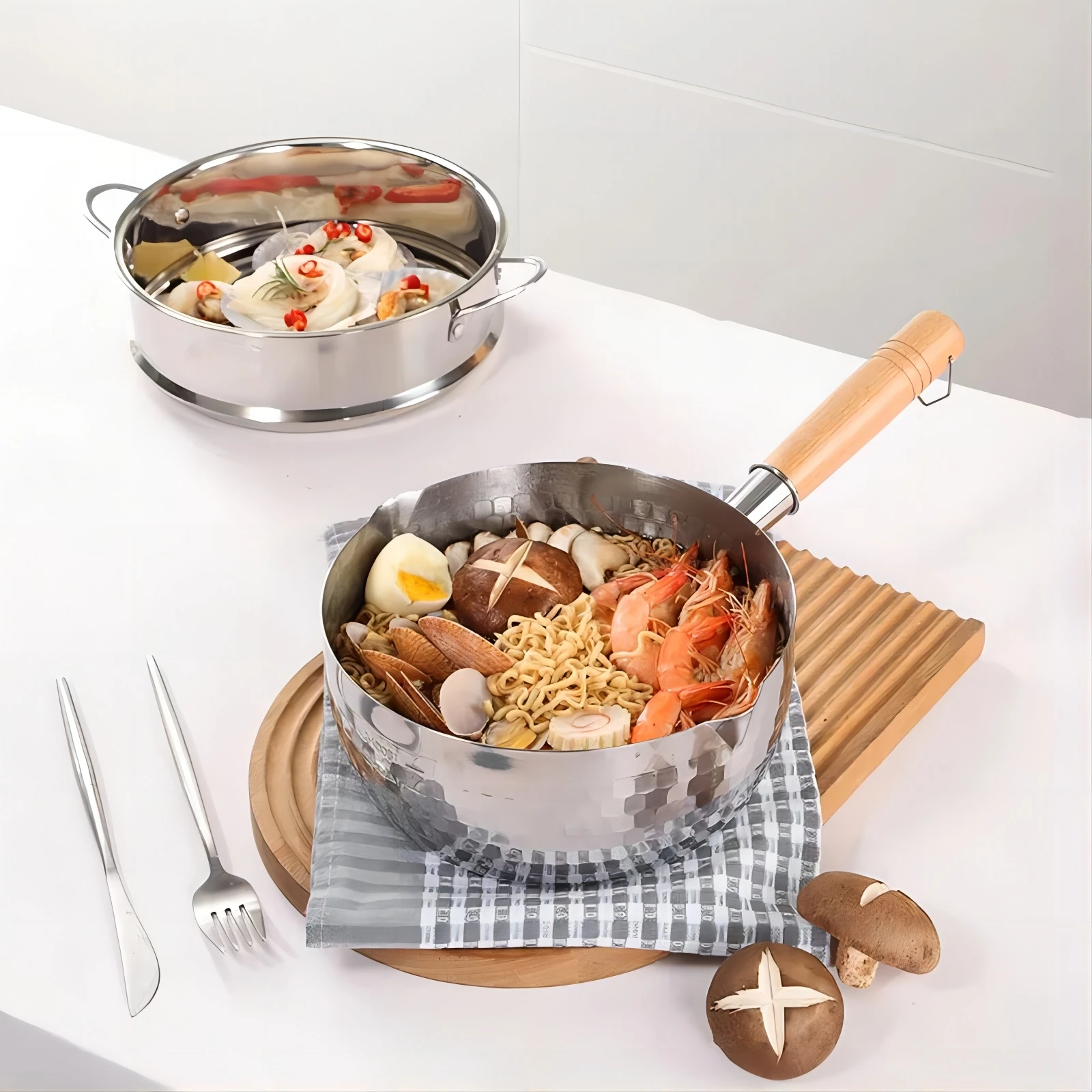 Factory Wholesale High Quality Multi-functional Cookware Wooden Handle ...