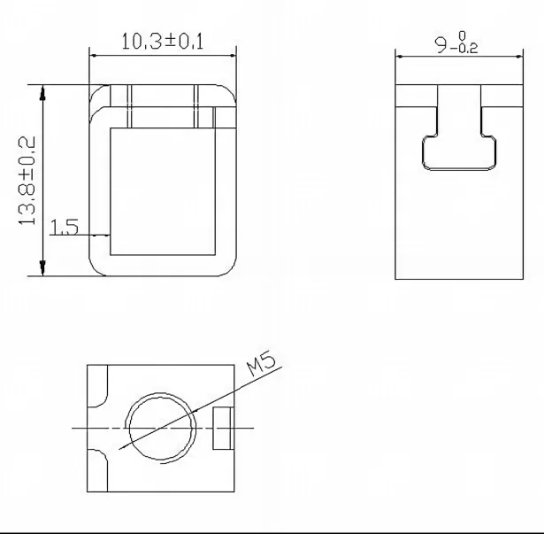 Cable Clamp Terminal Contactor Busbar Clamp M5 Screw Cage Terminals
