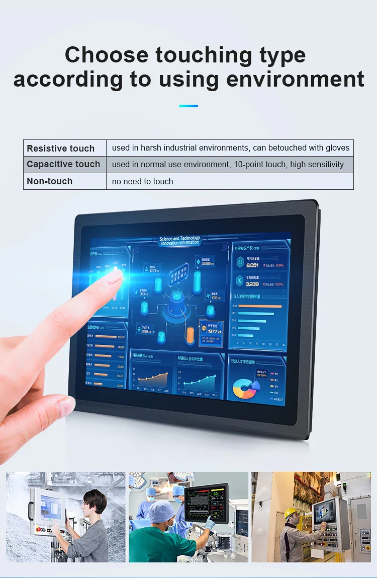 Touchthink Waterproof Shockproof 11.6 Inch Industrial Grade Touch ...