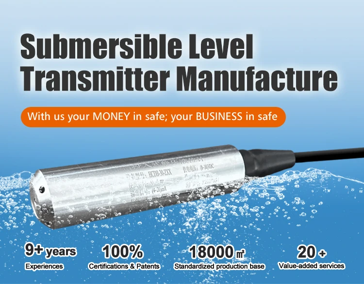 Submersible Water Continuous Liquid Fuel Tank Level Controller Sensor ...