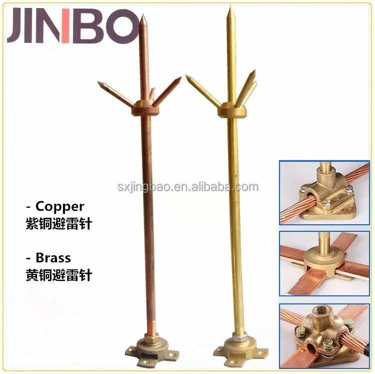 Jinbo Thunder Arrester Lightning Protection System Copper Brass ...