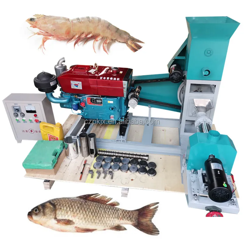 Fish Feed Processing Machinery Floating Feed Granulator Shrimp Catfish ...