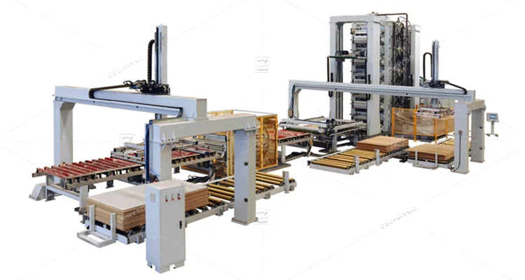 Woodworking Automatic Wood Door Veneer Press Multi Layers Hydraulic ...