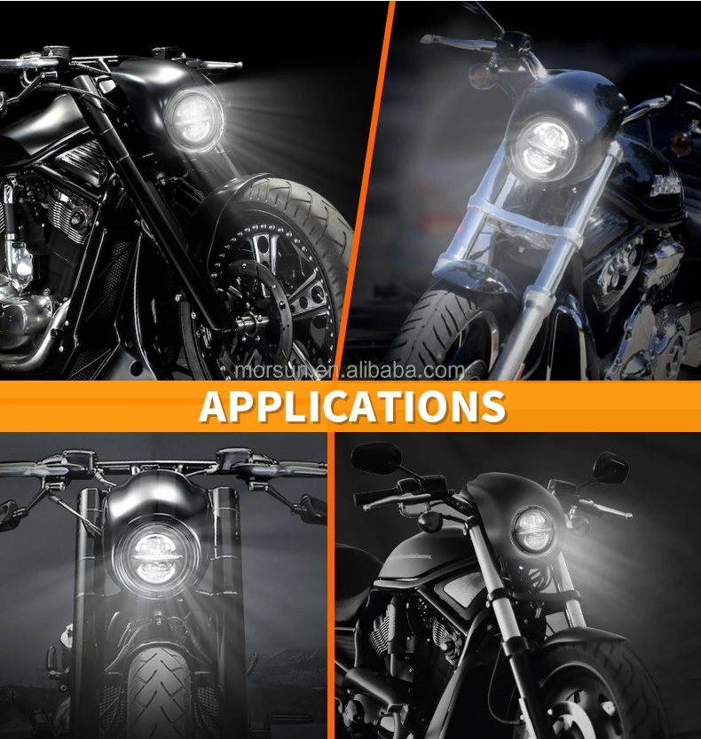 5.75 Inch Round Headlight - Upgrade Your Harley's Lighting