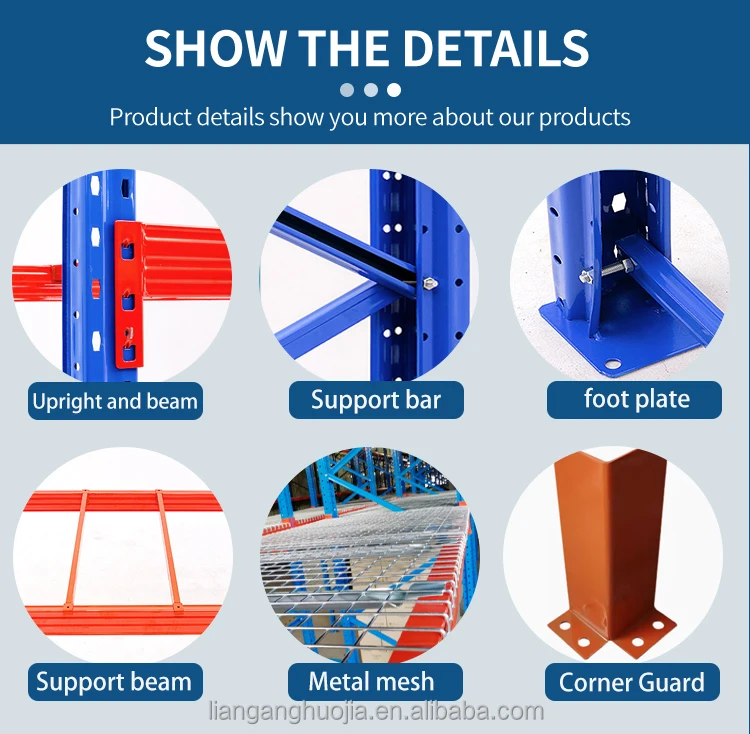 Guangzhou Steel Pallet Racking Warehouse Rack Storage Shelves Heavy ...