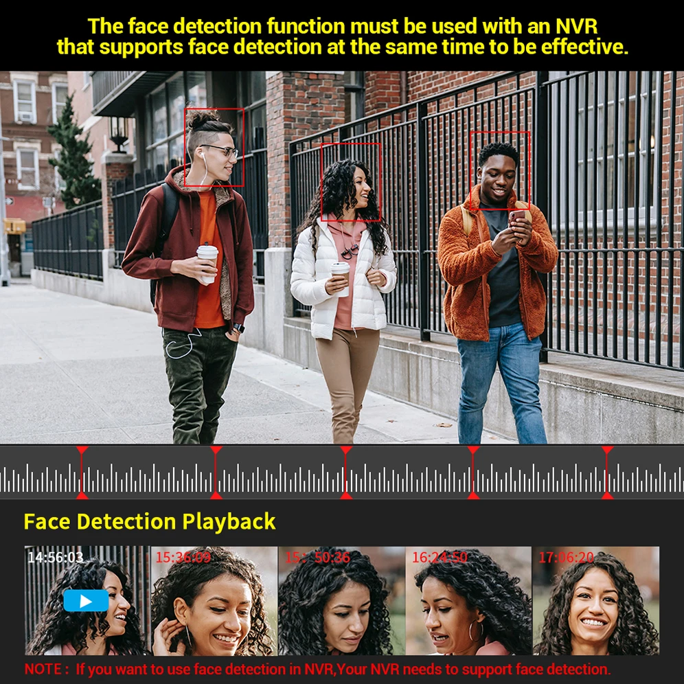 AI 4K POE IP Camera 8MP Face Recognition Full Color H.265