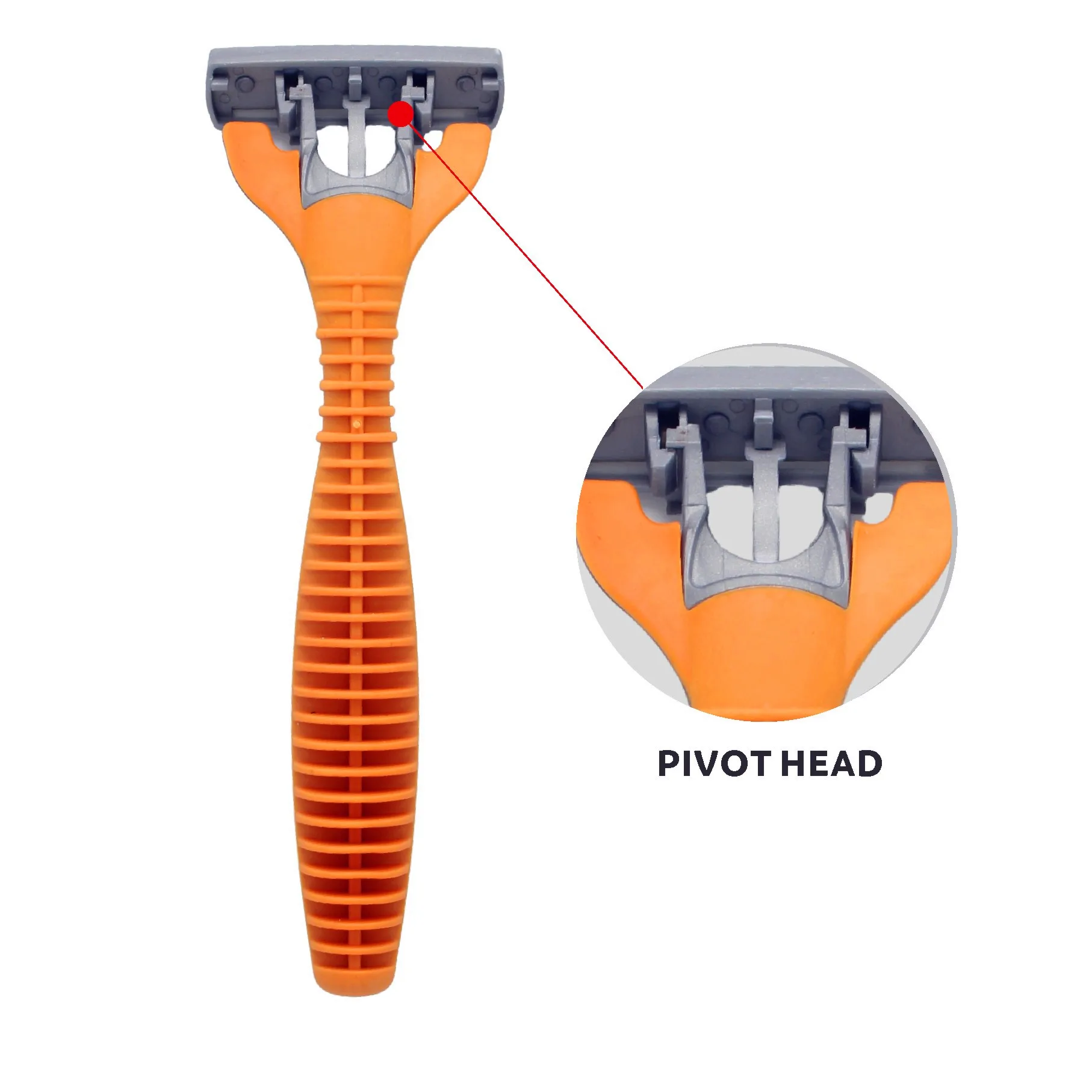 Man Shaving Factory Triple Blade Disposable Men's Pivote razor with ...