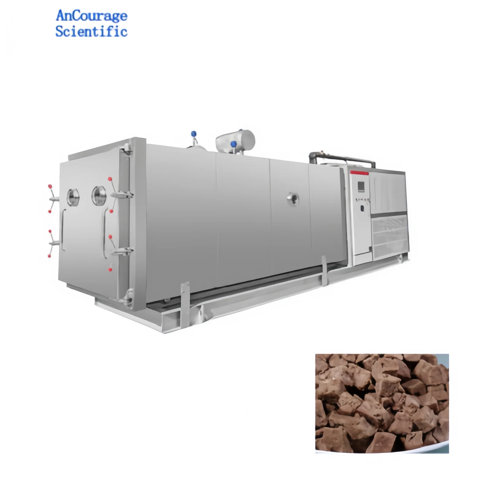 Large Scale Lyophilizer High Loading Amount Industrial Vacuum Freeze ...