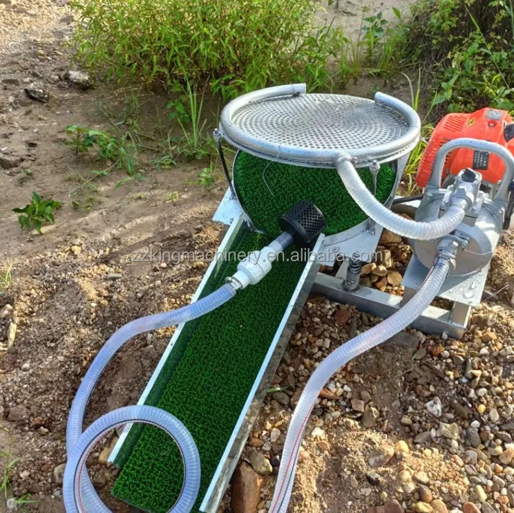 Portable Sluice Box Gold Panning Machine /vibrating Bowl Concentrator ...