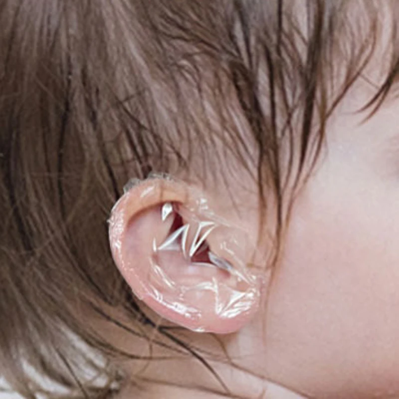Newborn Disposable Baby Waterproof Ear Stickers,Ear Covers for Swimming ...