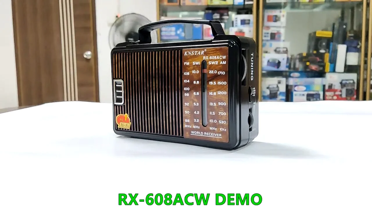 Classic Plastic Radio Vintage Fm Radio Dc 3v Fm Am Sw Radio Rx-608acw ...